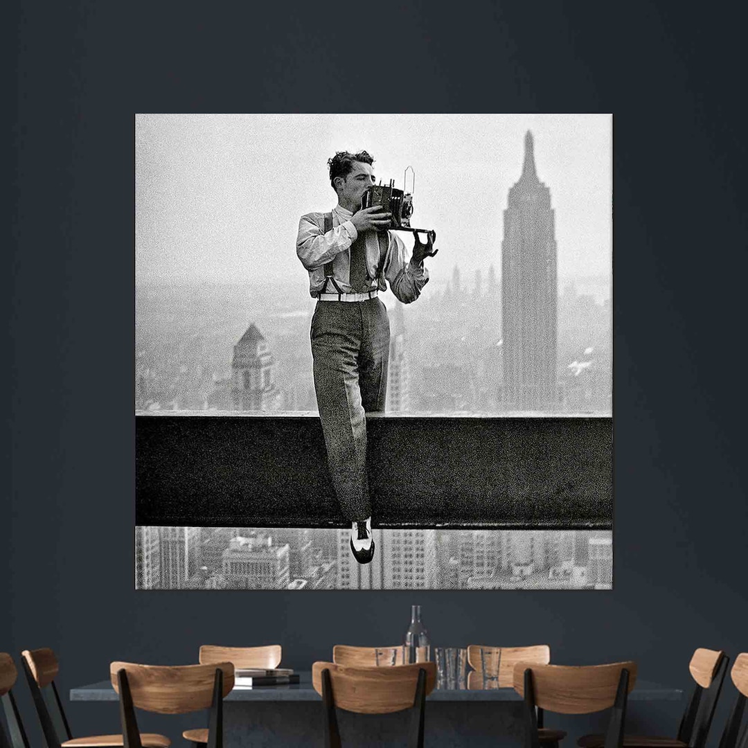 Large Canvas, Lunchtime Atop a Skyscraper Canvas Print, Charles C ...