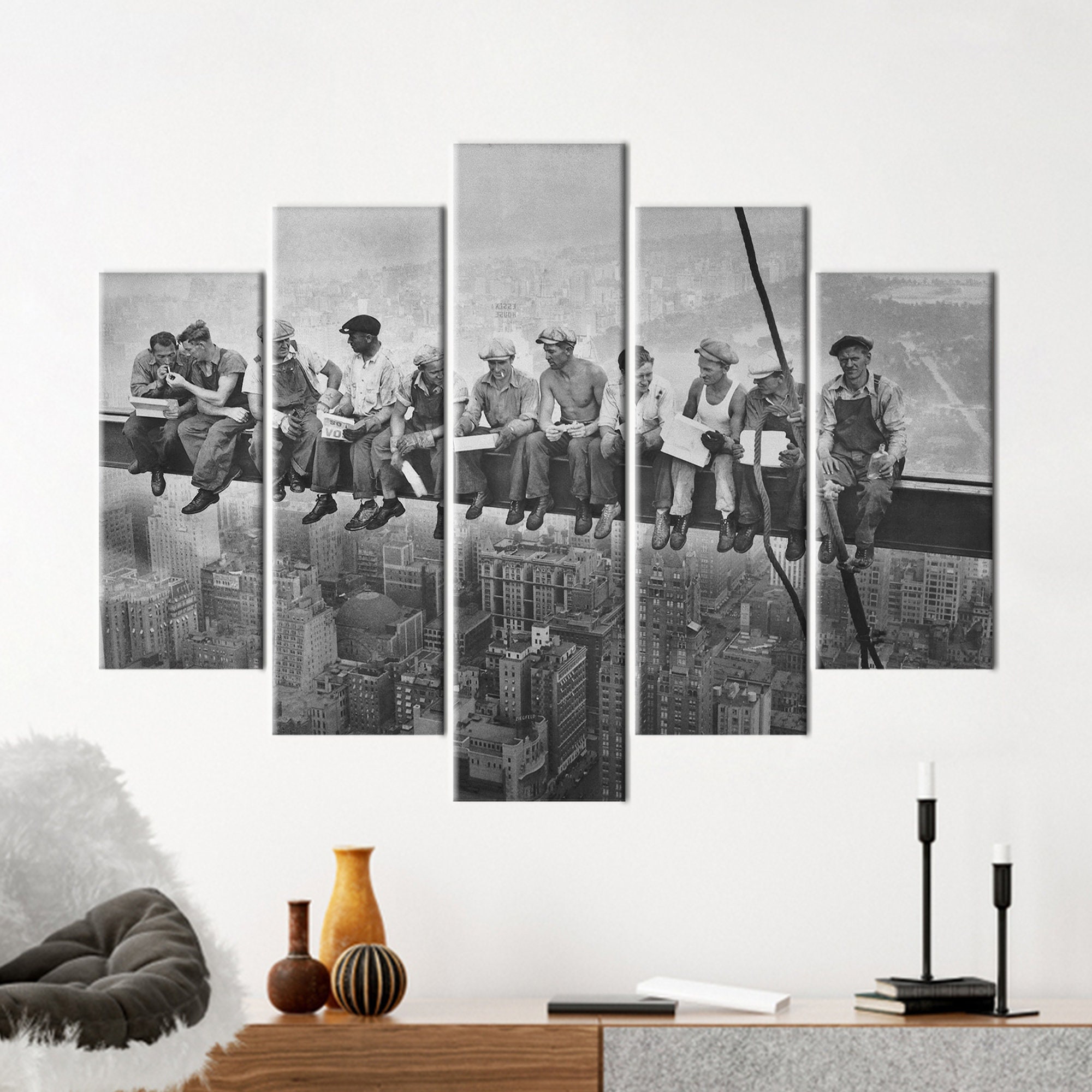 Lunch Atop a Skyscraper Popular Poster New York Wall Decor - Etsy