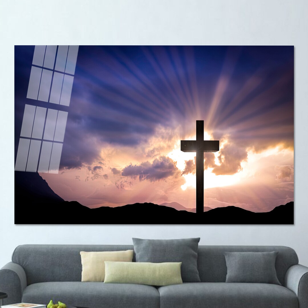 Landscape Wall Decor, , Large Glass Wall Art, Jesus Glass Wall Art ...