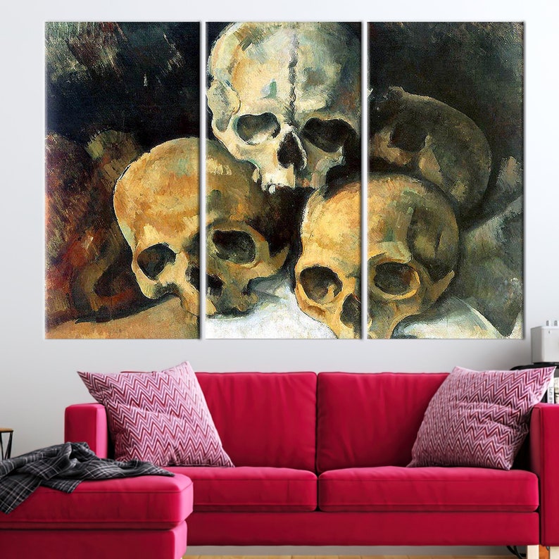 Paul Cezanne Pyramid of Skulls Pyramid of Skulls Wall Decor - Etsy