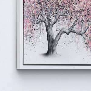 Pink Tree Painting Print, Modern Tree Printed, Pink Tree Printed ...