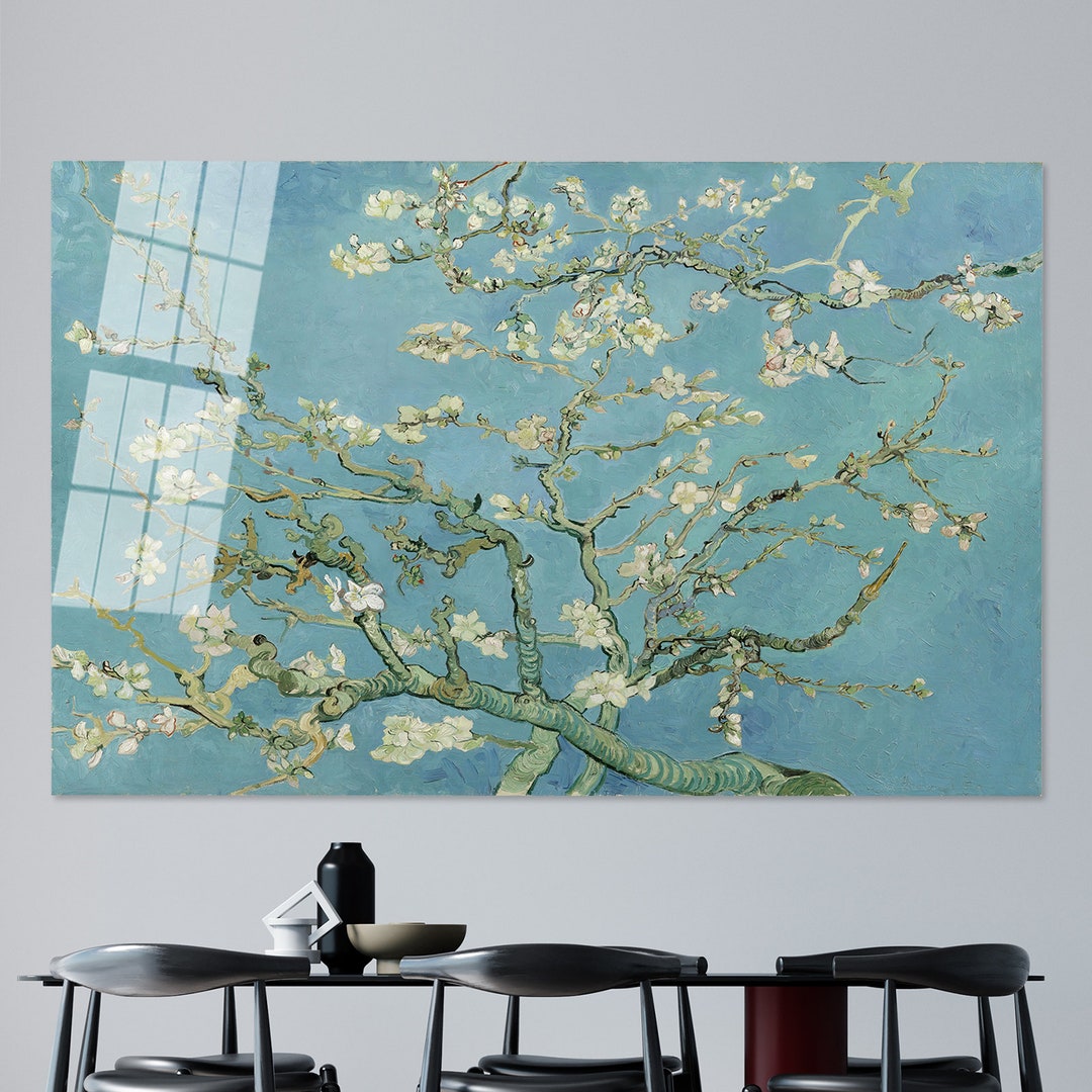 Tree Glass, Tempered Glass, Botanical Glass Art, Canvas Glass Art ...
