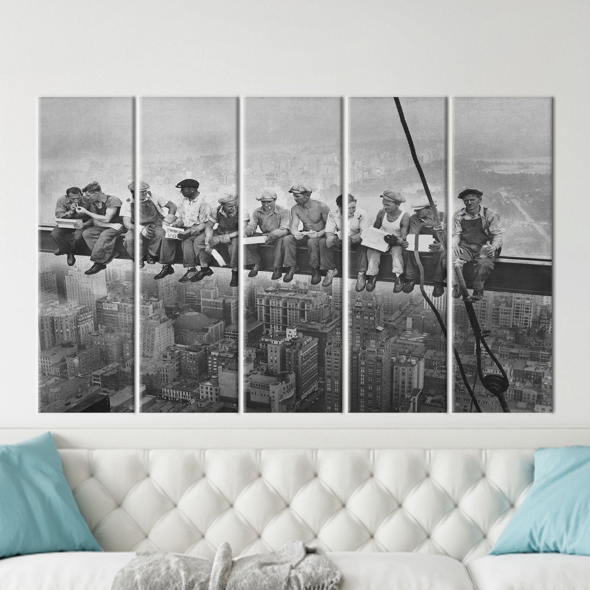 Lunch Atop a Skyscraper Popular Poster New York Wall Decor - Etsy