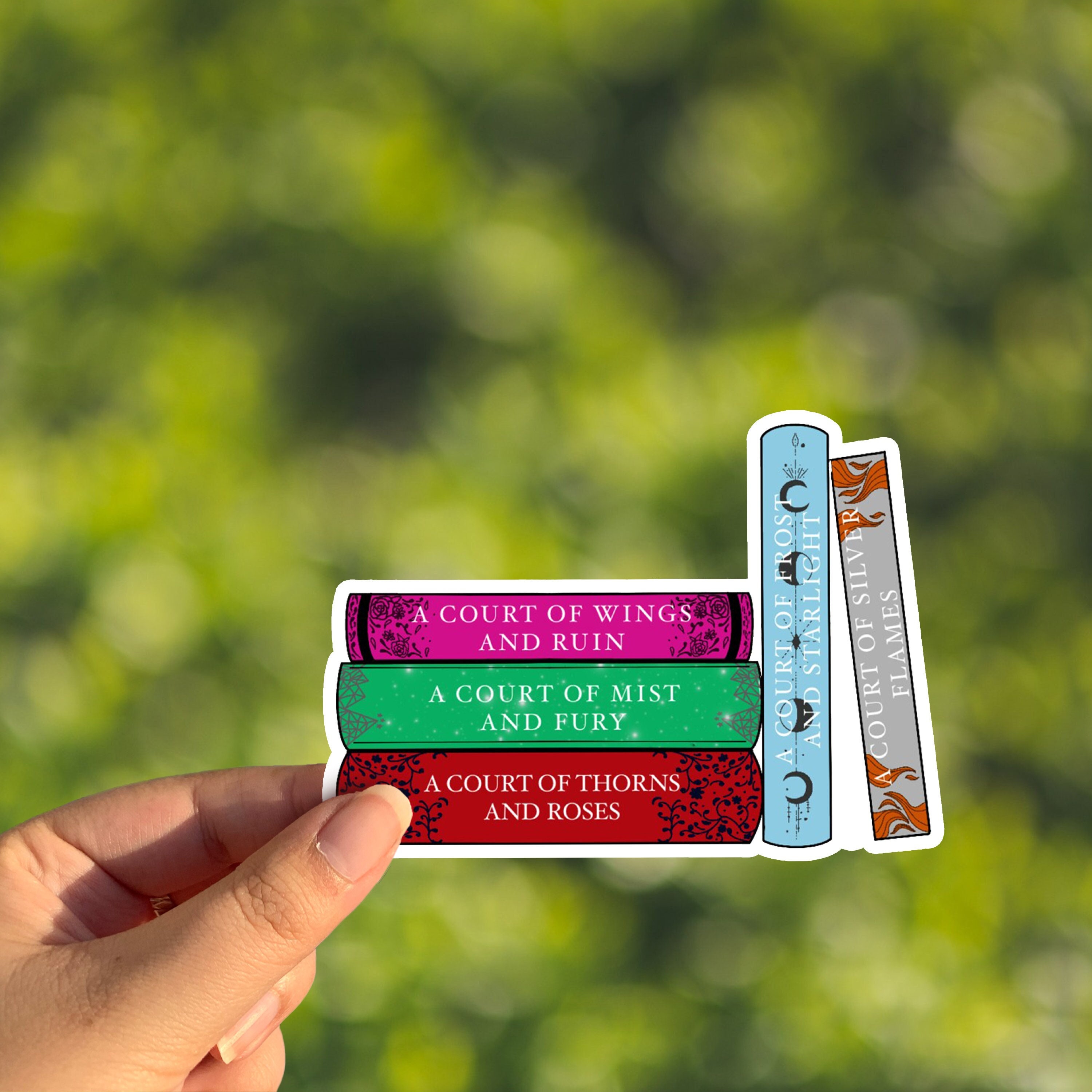 ACOTAR Book Stack Sticker, Sarah J Maas Book Stack Sticker, ACOMAF ...