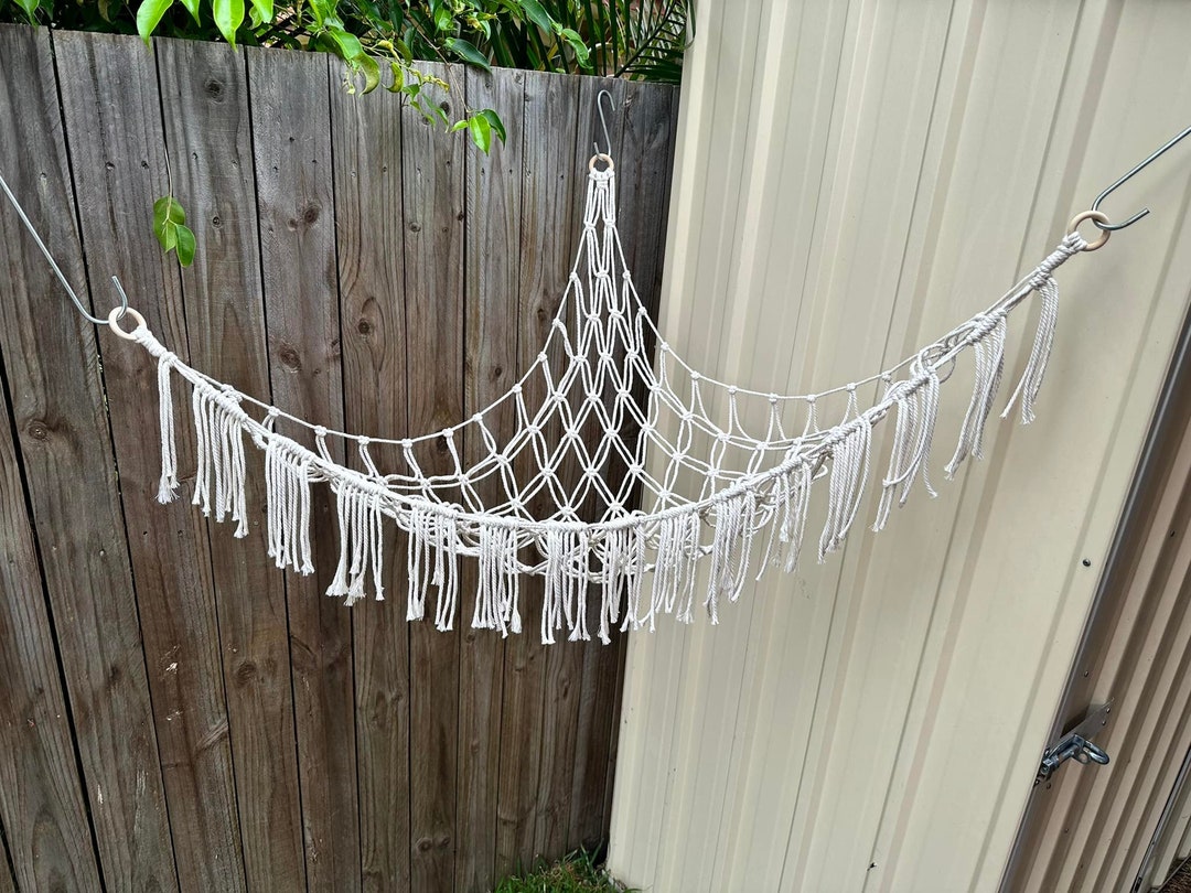 Macrame Corner Toy Hammock / Boho / Vintage Home for Easy Storage - Etsy