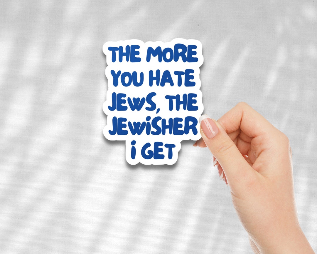 Jewish Pride Sticker Antisemitism Awareness Sticker Vinyl Decal Jewish ...