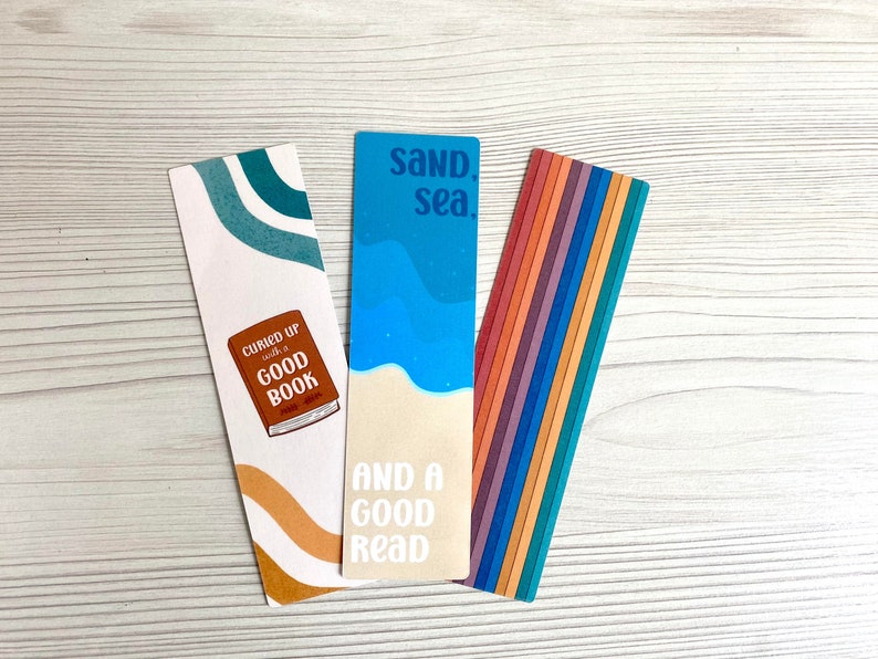 Cute Bookmarks Bookmark Set Laminated Bookmark - Etsy