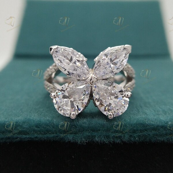 Butterfly Engagement Ring - Etsy