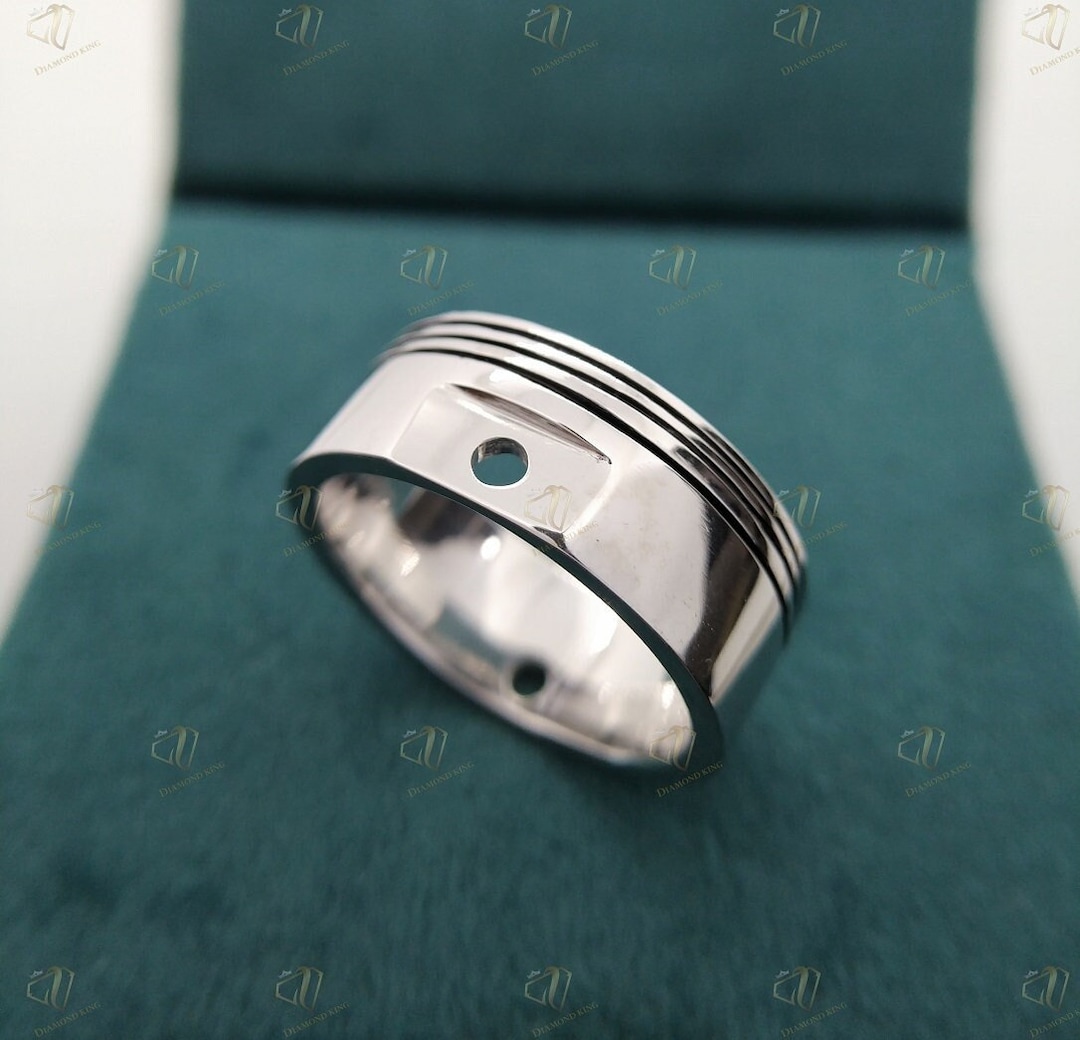 Engine Piston Ring Men's Wedding Band Biker Ring Mechanic Ring Vehicle ...