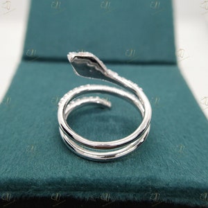 Snake Ring Eternity Ring Diamond Snake Ring Silver Ring Snake Stacking Ring Ruby Ring Luxury ...