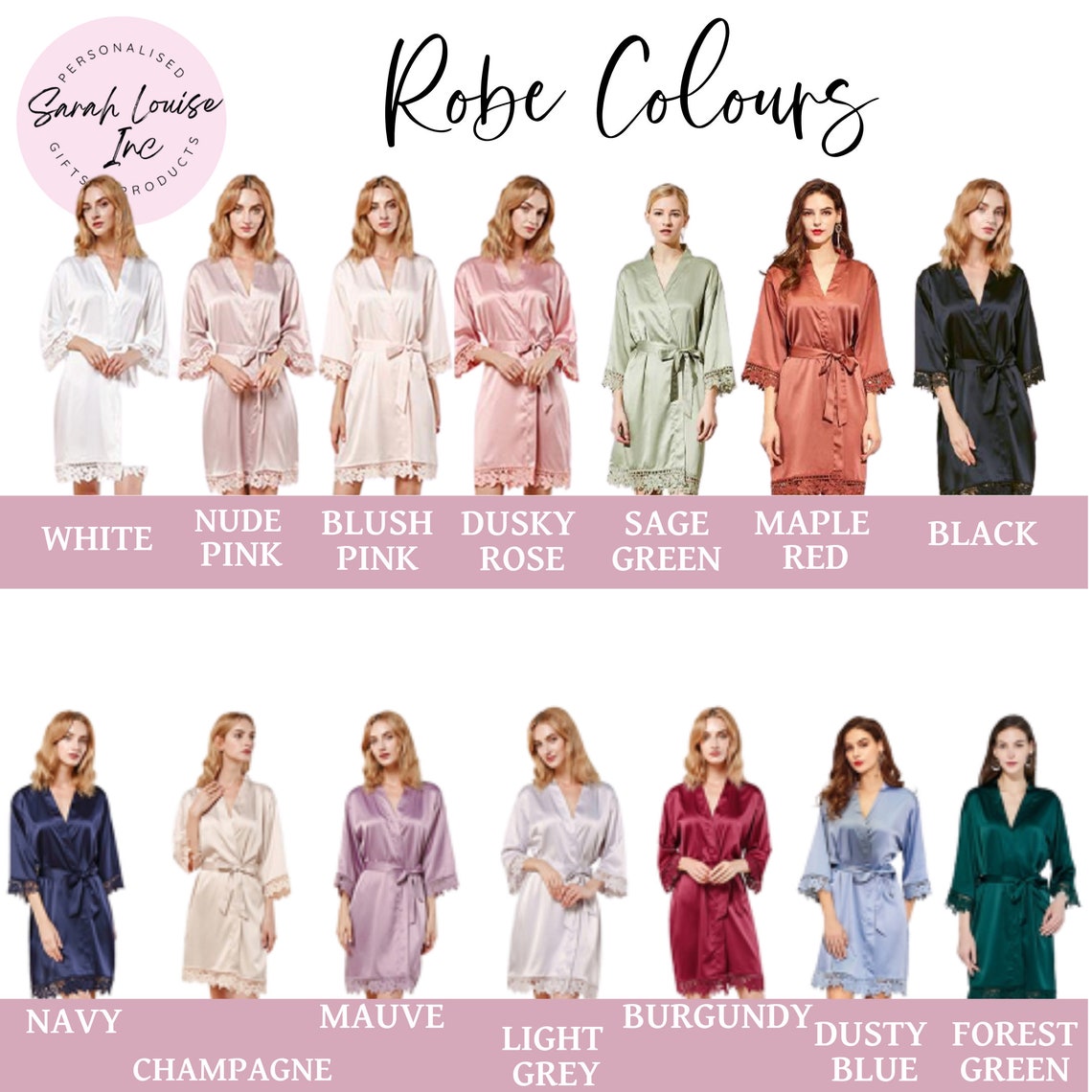 Personalised Bridal Robe Wedding Dressing Gown Brides Gift - Etsy