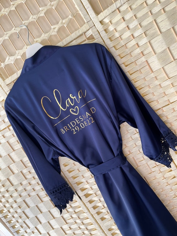 Personalised Bridal Robe Bridesmaid Robe Wedding Dressing - Etsy UK