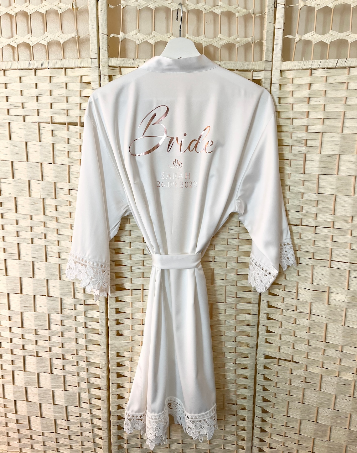 Personalised Bridal Robe Wedding Dressing Gown Brides Gift - Etsy
