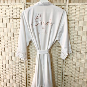 Personalised Bridal Robe Wedding Dressing Gown Brides Gift - Etsy
