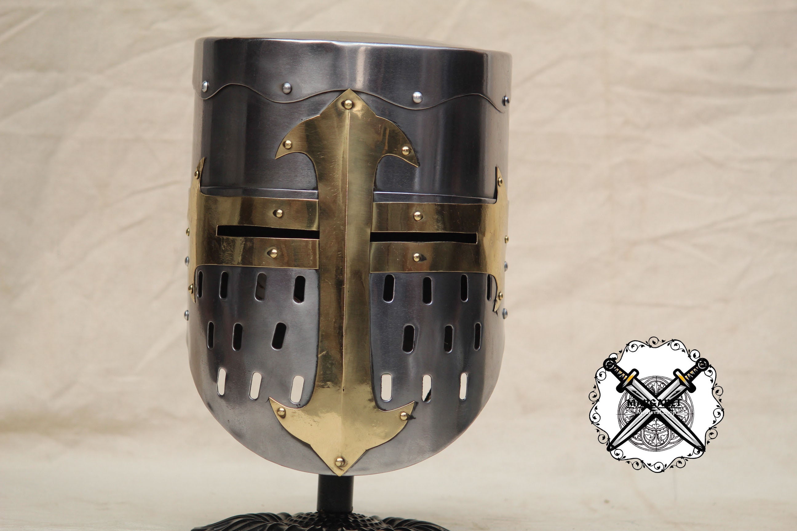 Crusader Helmet Drawing