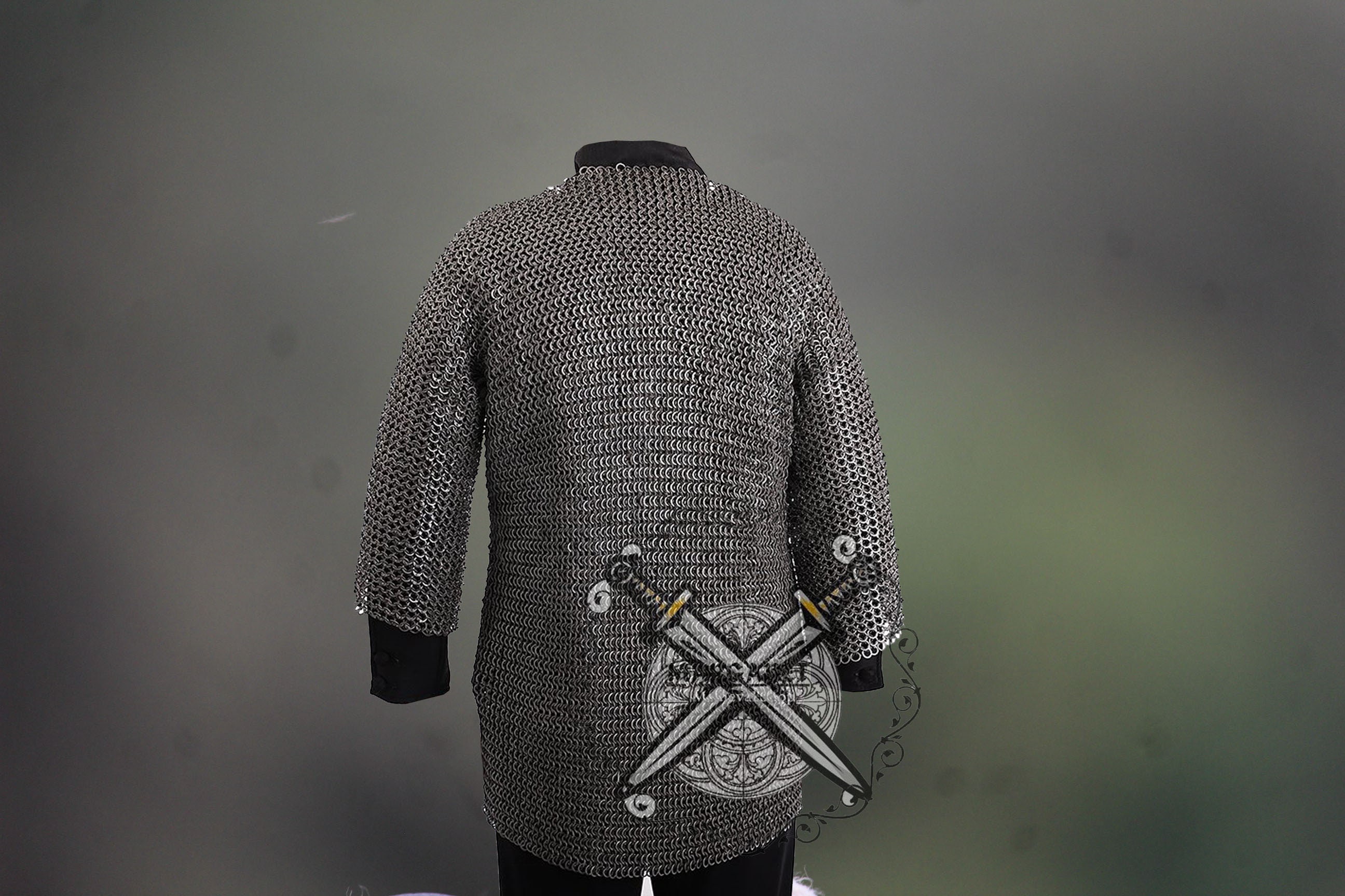 Chainmail Hauberk Medieval Chainmail Shirt 8mm Flat Ring Alt - Etsy