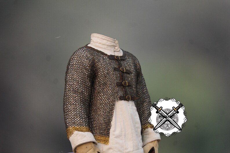 Chainmail Half Body Titanium Haubergeon 9MM Every Ring Dome - Etsy