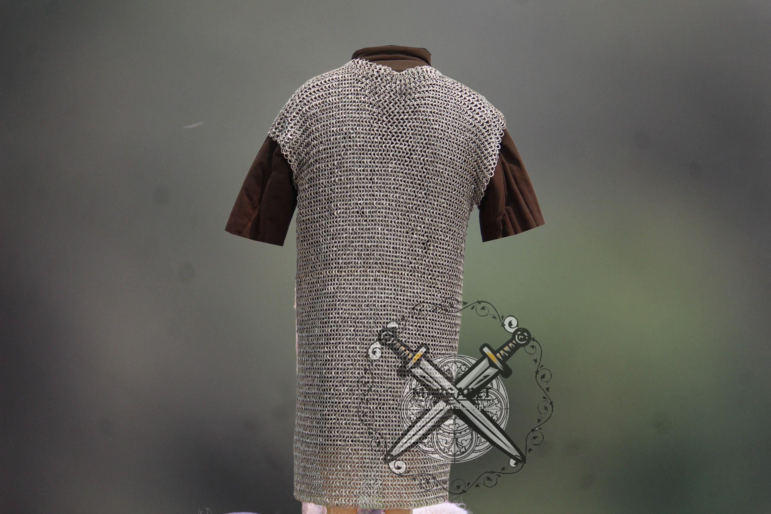 Aluminum Chainmail Shirt Chainmail Hauberk Medieval Armor Maille Shirt ...