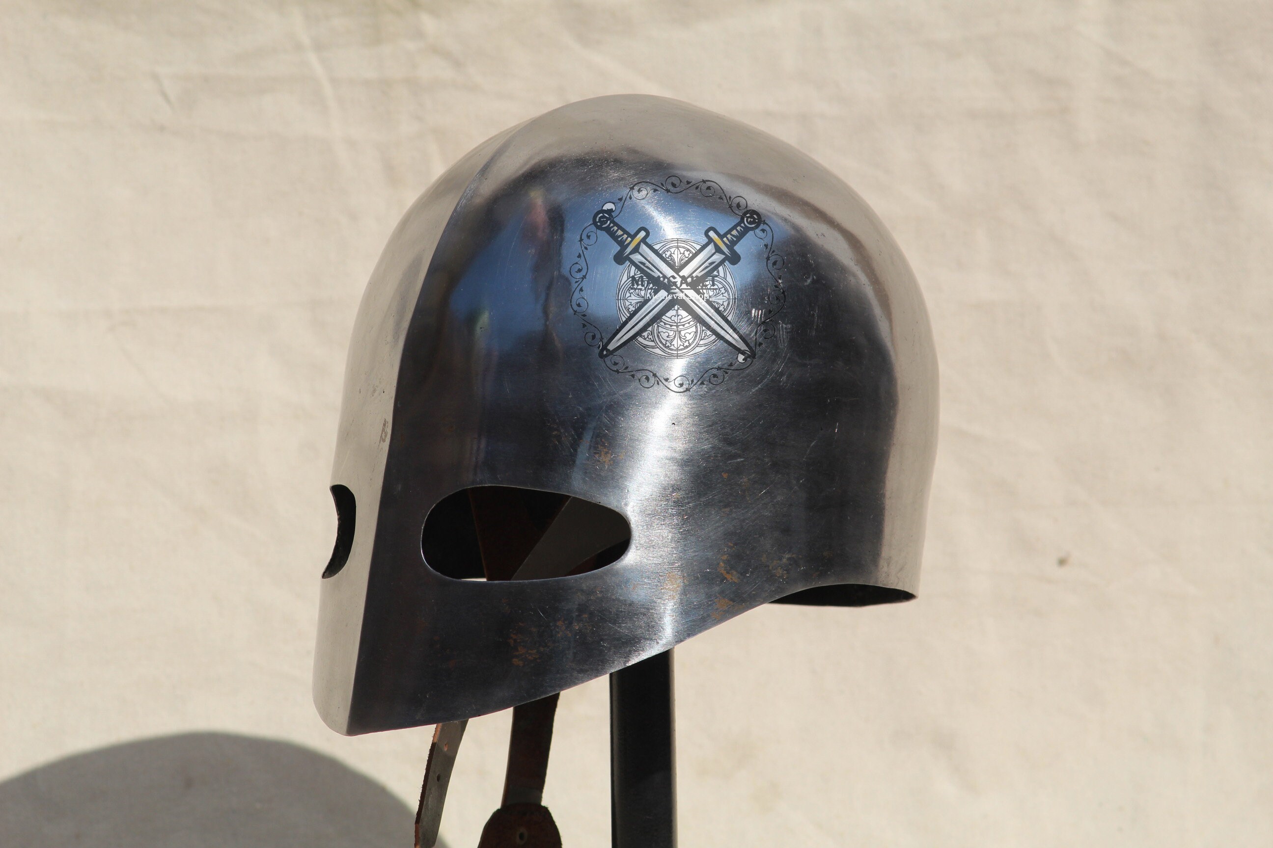 Musee Prive William Scollard Helmet 13th Century Larp - Etsy