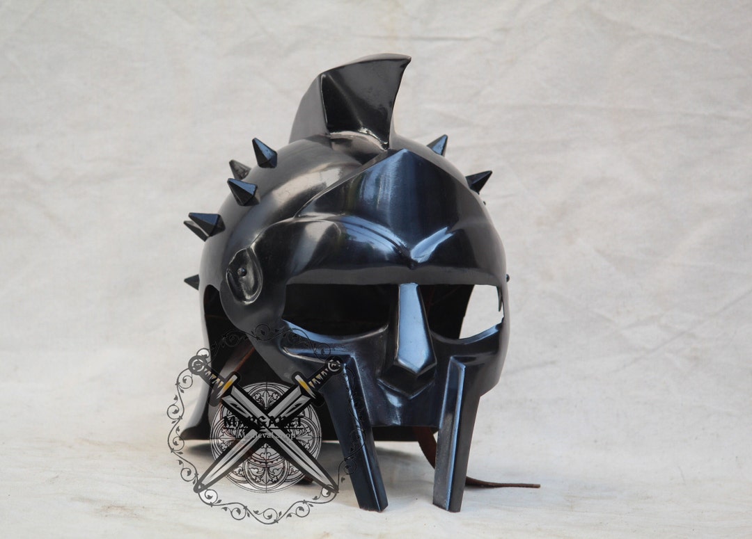 Gladiator Face Mask Helmet Hand Forged Sca Larp Helmet - Etsy