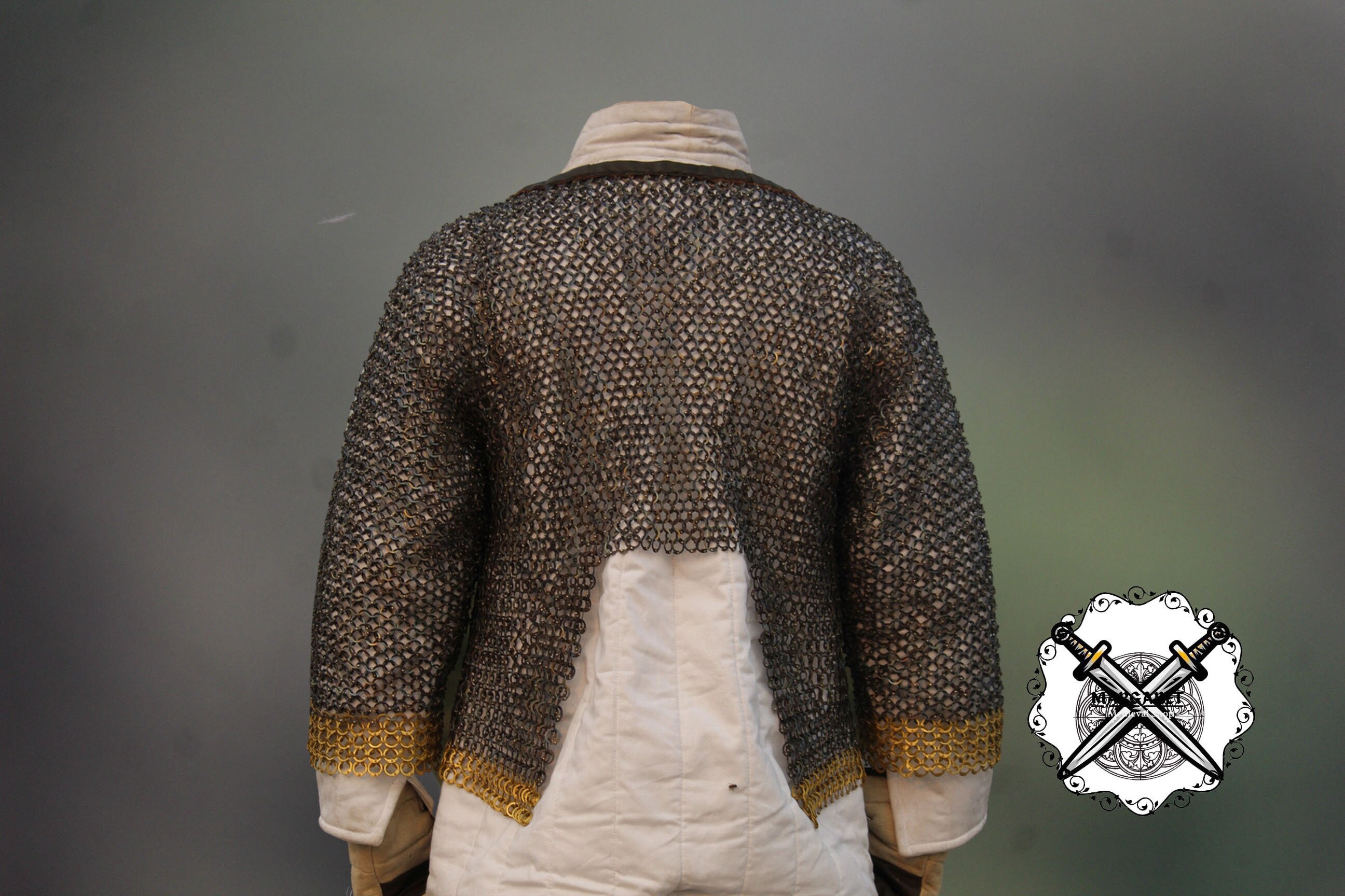 Chainmail Half Body Titanium Haubergeon 9MM Every Ring Dome - Etsy