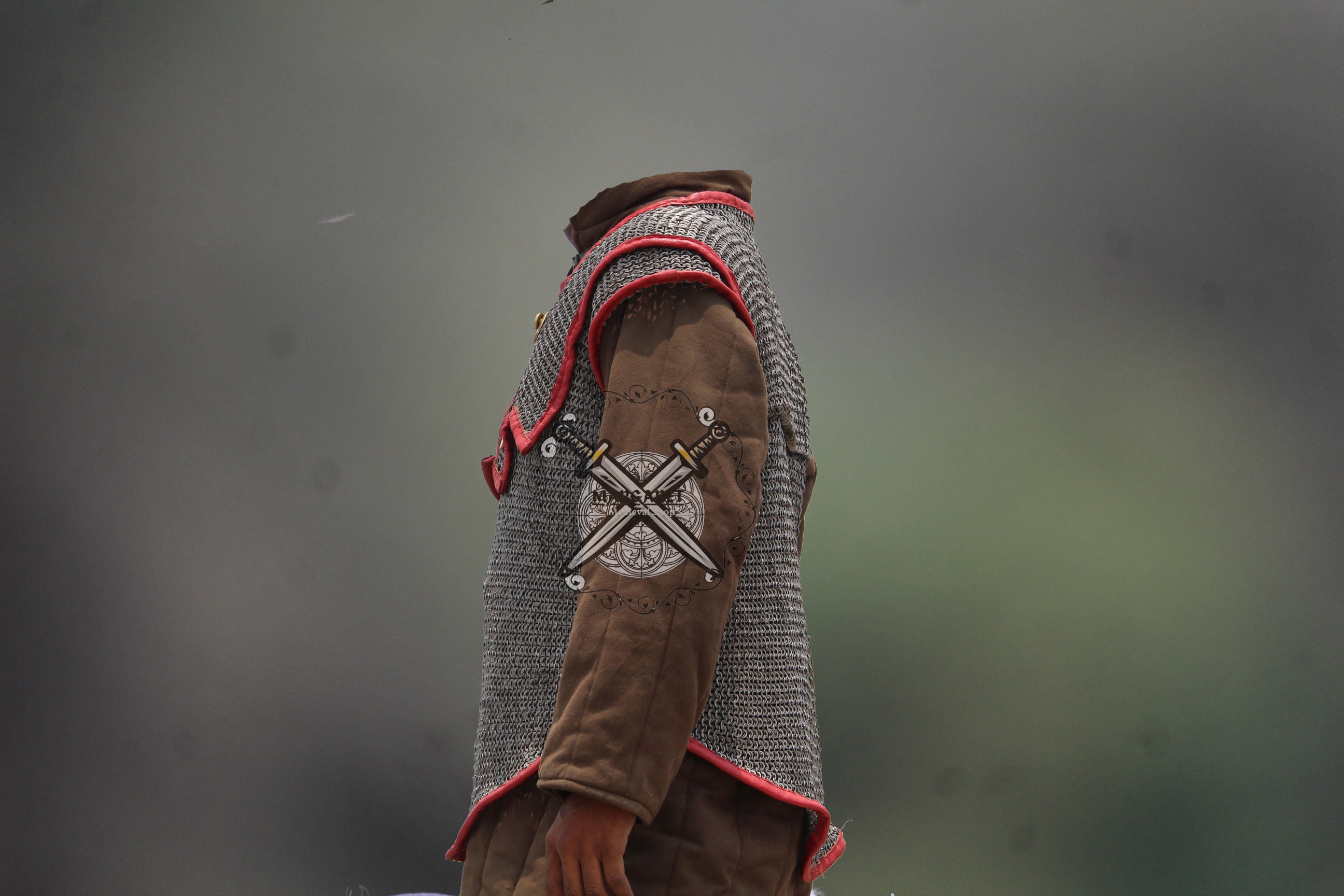 Chainmail Lorica Hamata Roman Chainmail 6mm Flat Ring Dome Riveted Edge ...