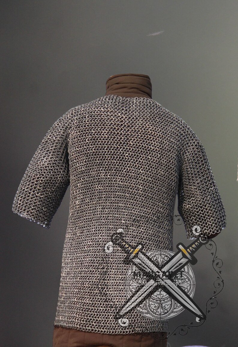 Chainmail Shirt Antique Darkened Medieval Armor Aluminum - Etsy