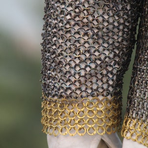 Chainmail Half Body Titanium Haubergeon 9MM Every Ring Dome - Etsy