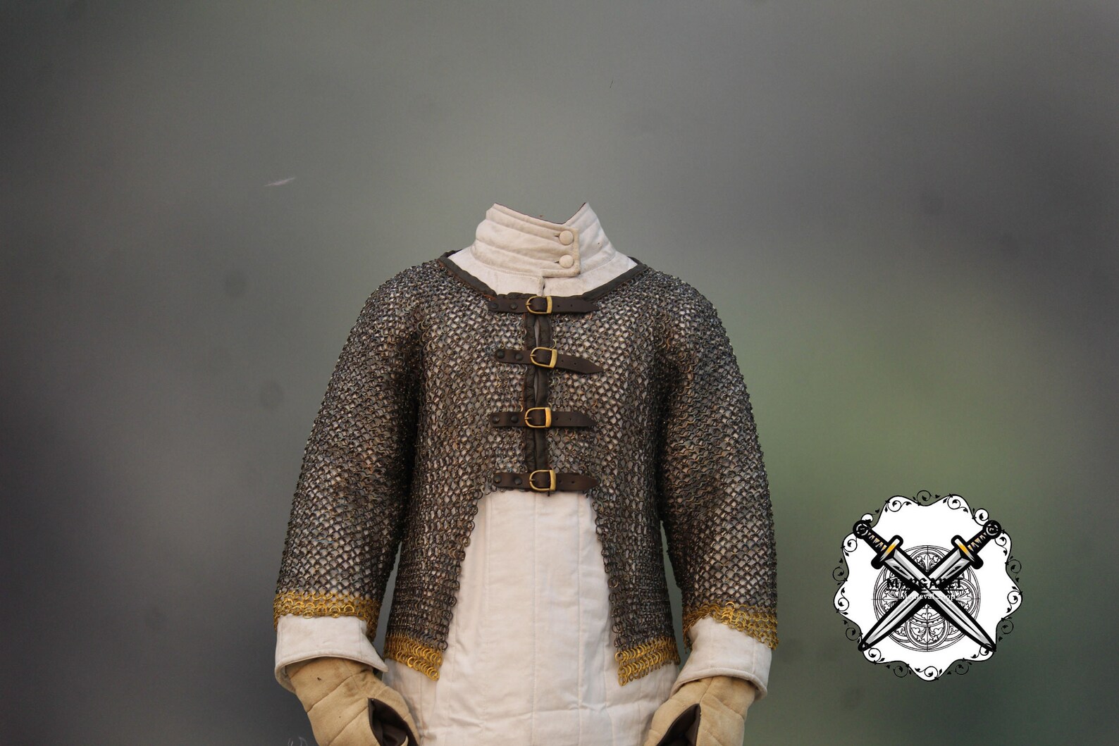 Chainmail Half Body Titanium Haubergeon 9MM Every Ring Dome - Etsy