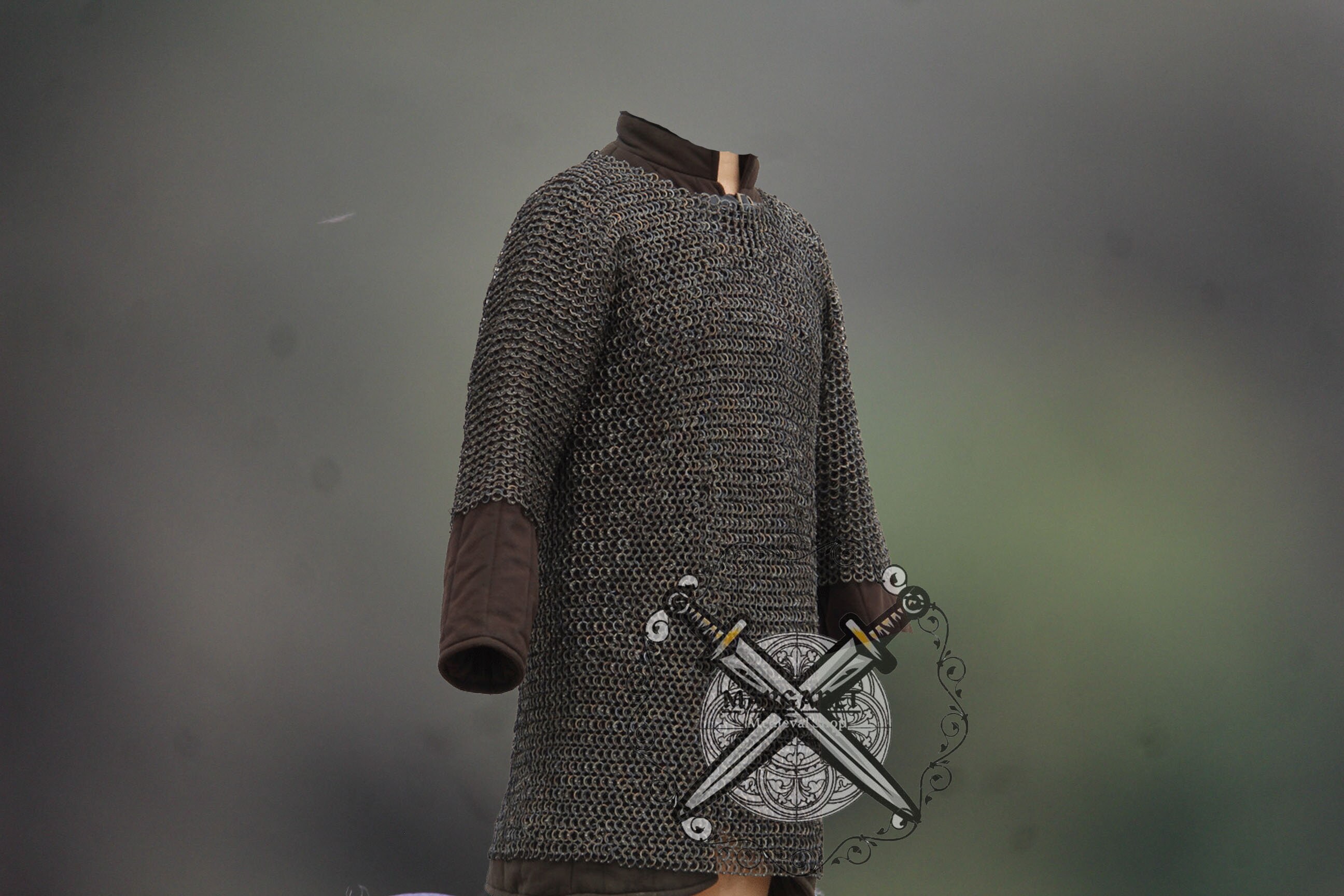 Titanium Chainmail Shirt Medieval Armor Maille Shirt Flat Ring Etsy