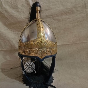 Medieval Late Conical Spangenhelm /anglo Saxon Helmet / Larp Helmet ...