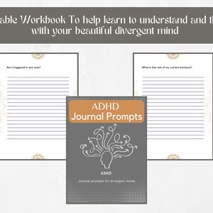 ADHD Journal Prompts, ADHD Workbook, Mindset Journal for ADHD Minds ...