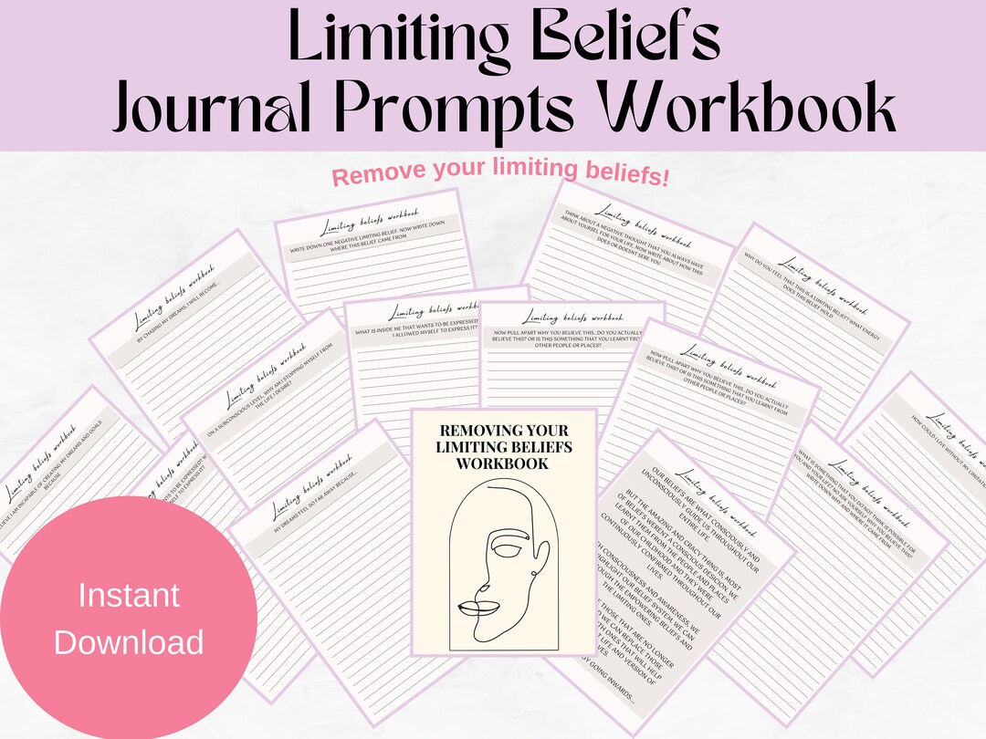 Limiting Beliefs Journal , Belief System Journal, Re-writing, Journal ...