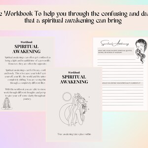 Spiritual Awakening Workbook Printable for Self Discovery, Anxiety ...