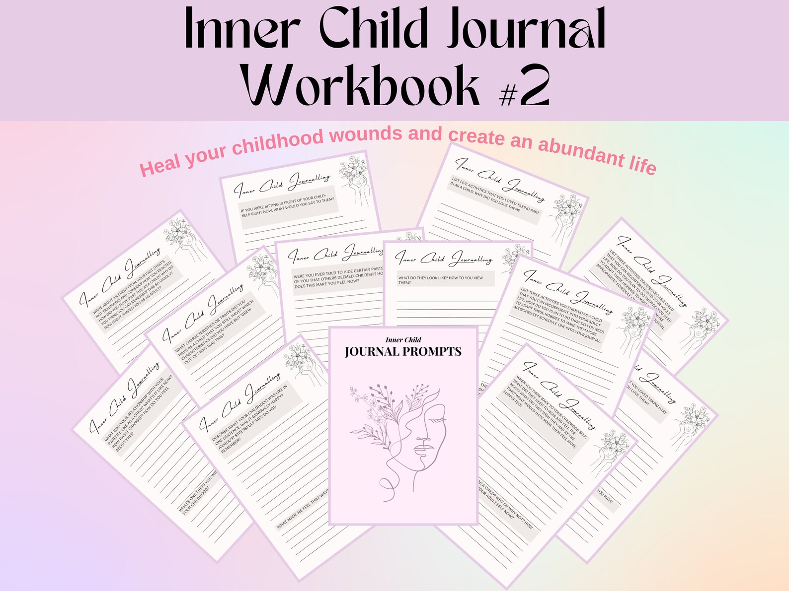 Inner Child Shadow Work Journal Prompts Printable Workbook - Etsy