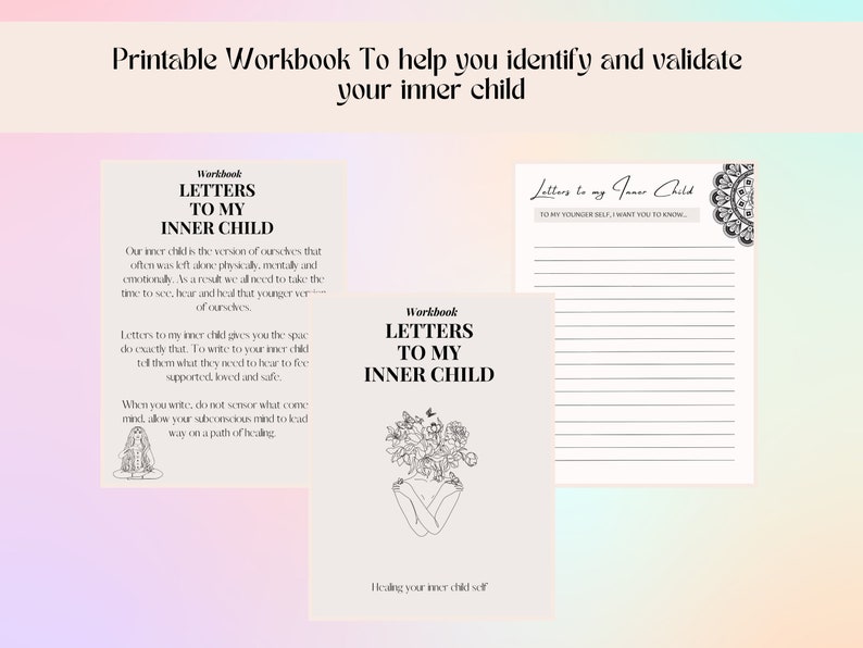 Inner Child Letter,mental Health, Inner Child Healing Shadow Work ...