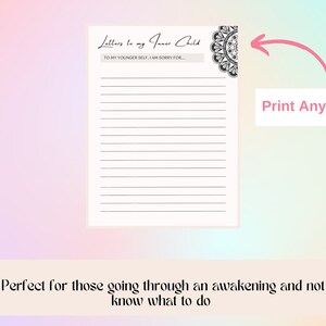 Inner Child Letter,mental Health, Inner Child Healing Shadow Work ...