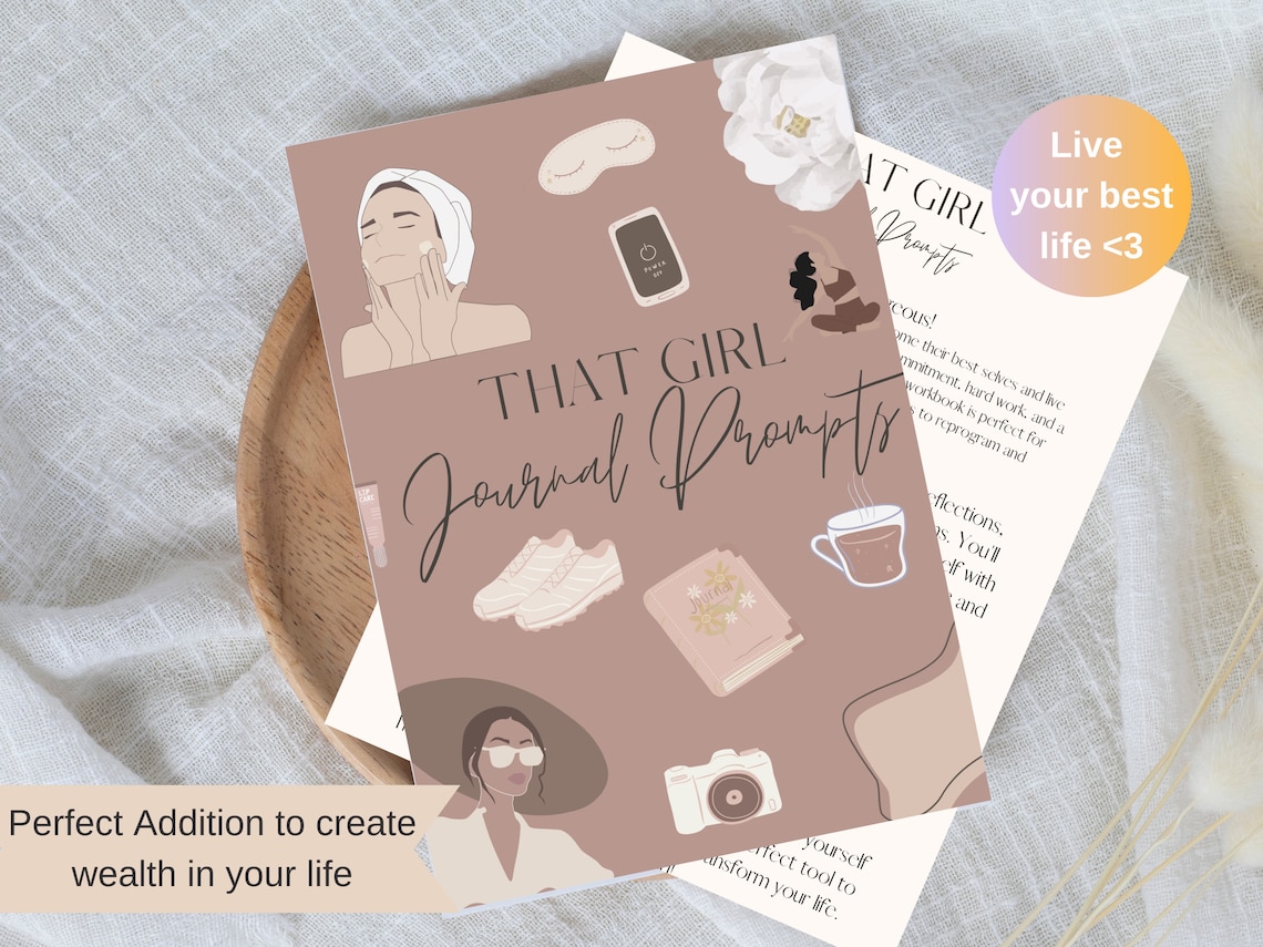That Girl Digital Journal Prompts for Manifestation Journal Mental ...