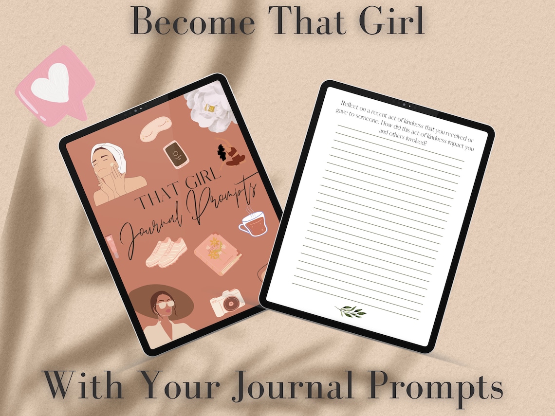 That Girl Digital Journal Prompts for Manifestation Journal Mental ...