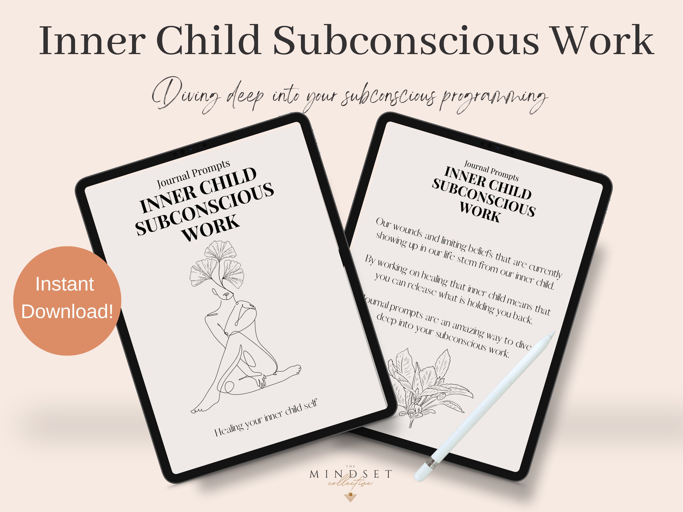 Journal Prompts for Subconscious Healing Inner Child Work Digital ...