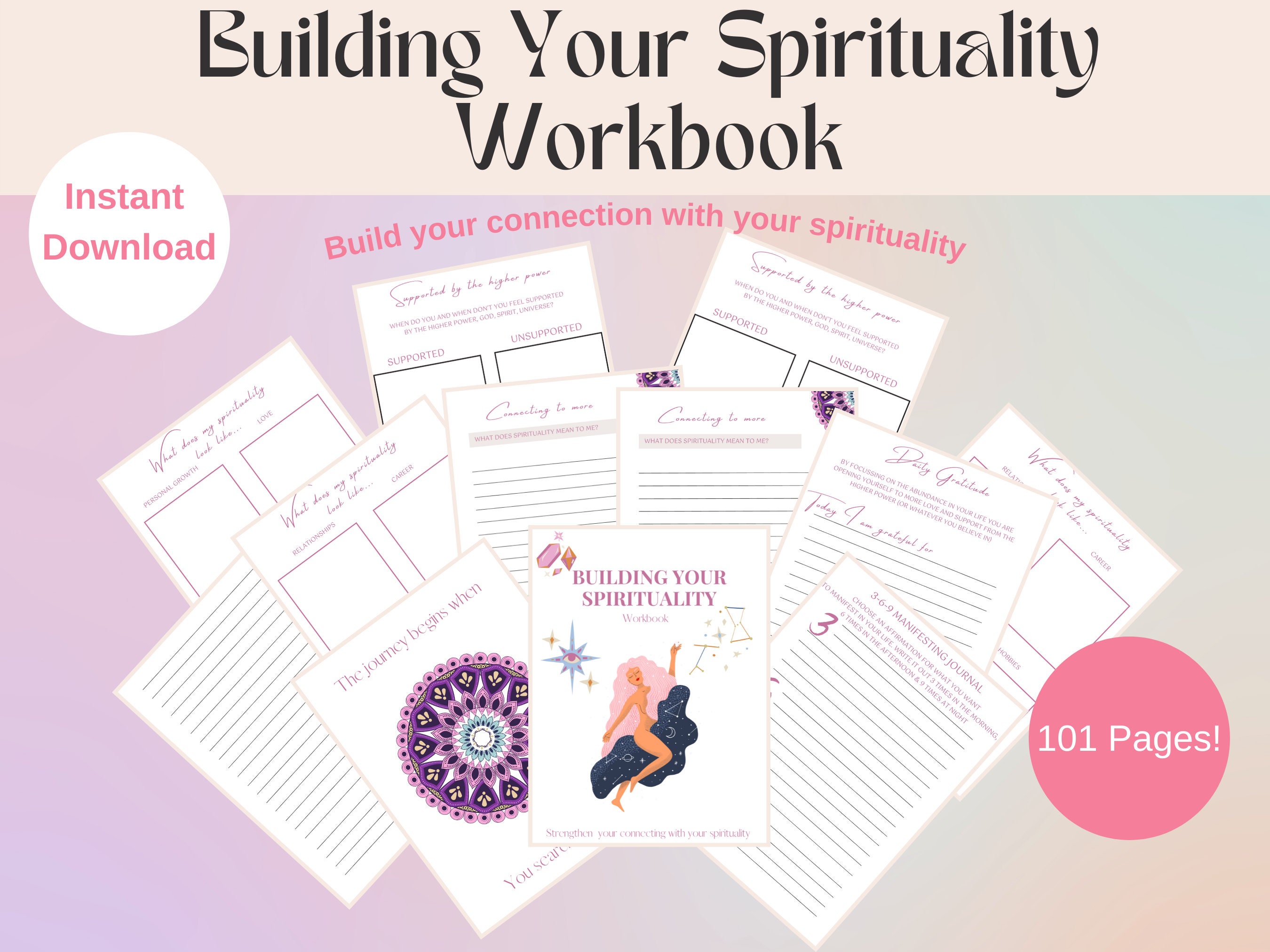 Building Your Spirituality Workbook, Spirituality Workbook Bundle,inner ...
