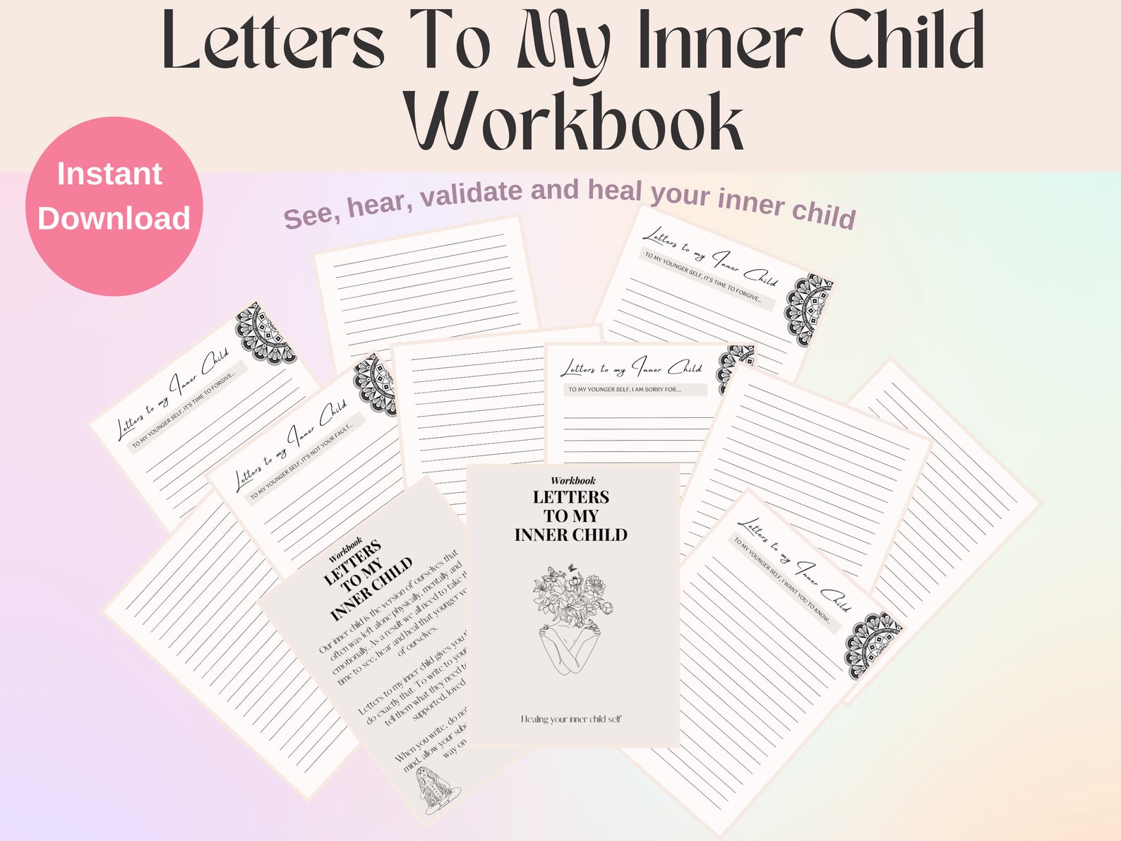 Inner Child Letter,mental Health, Inner Child Healing Shadow Work ...