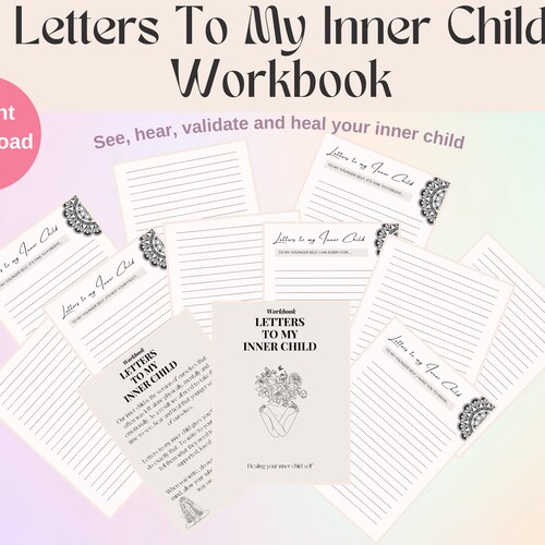 Inner Child Journal Prompts Inner Child Workbook Inner Child - Etsy