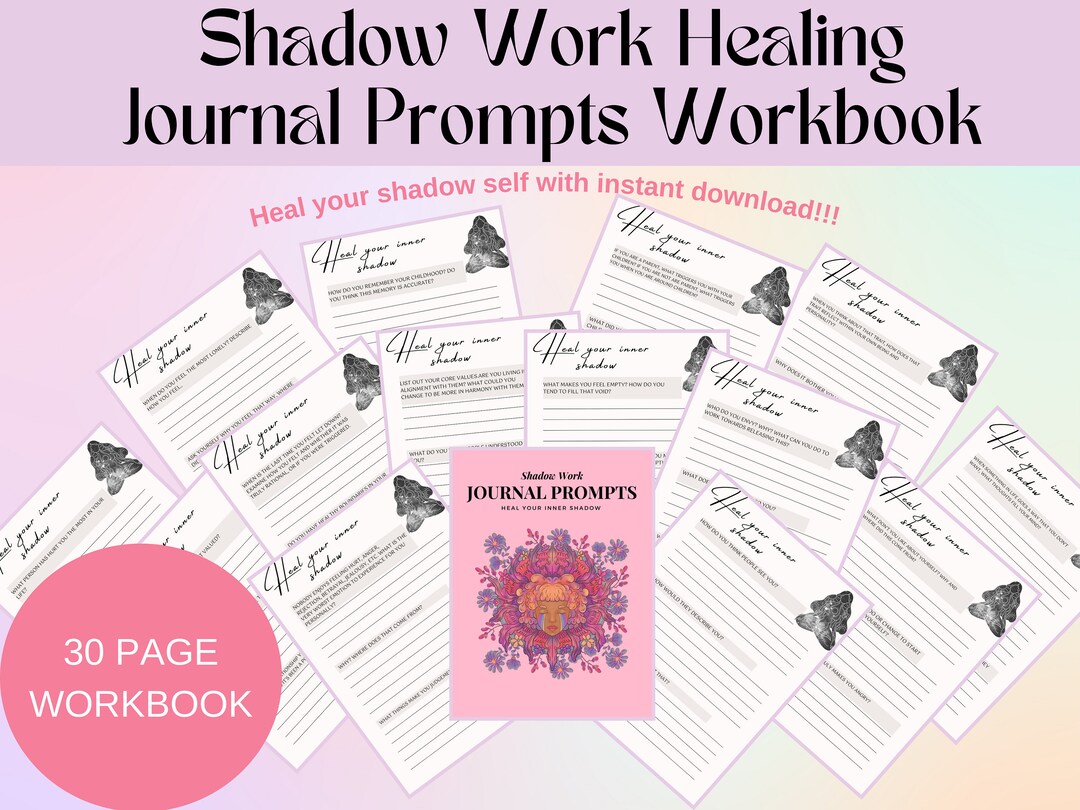 Shadow Work Healing Workbook,inner Child Shadow Work Bundle,journal ...