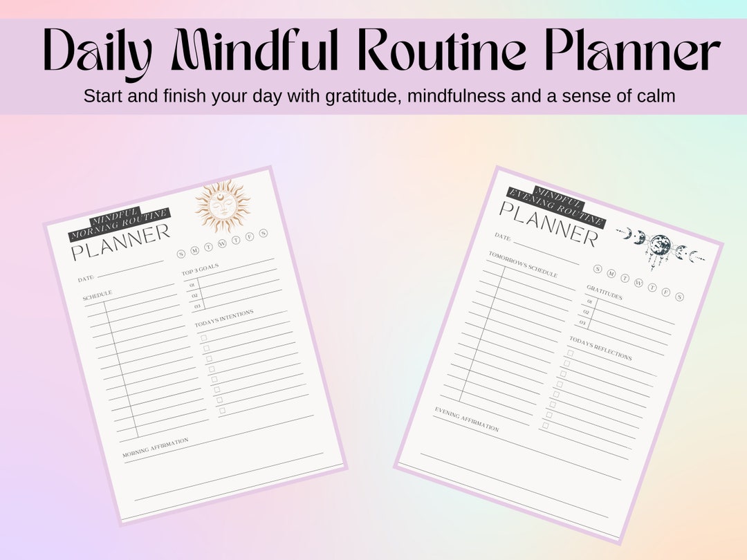 Morning Planner & To-do List | to Do List | Morning Mindfulness ...