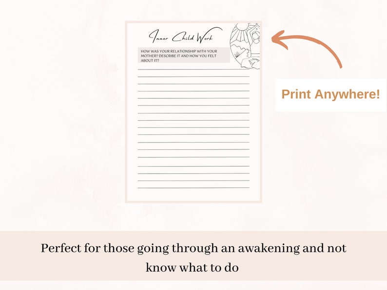 Journal Prompts for Subconscious Healing Inner Child Work Digital ...
