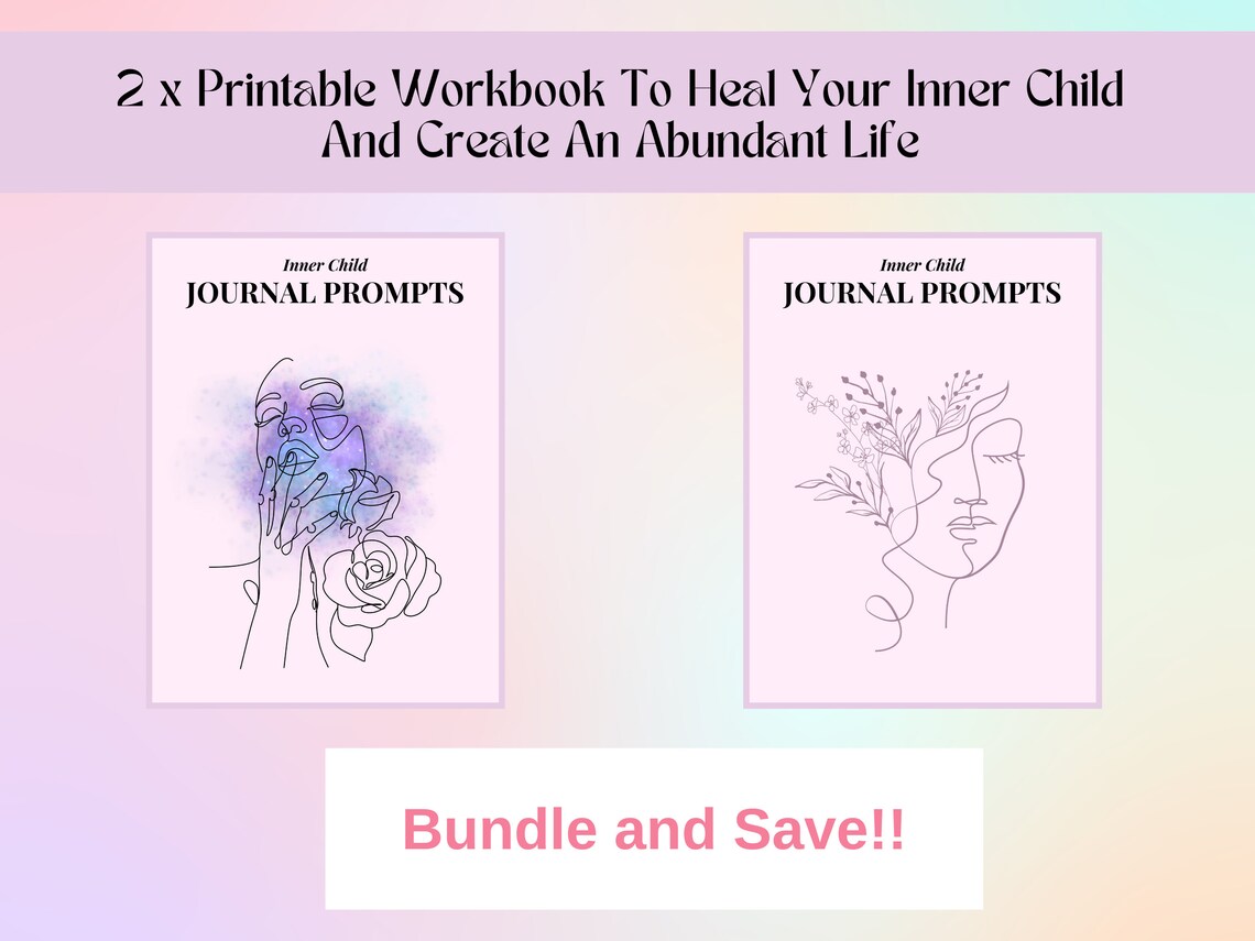 Inner Child Shadow Work Bundle Journal Prompts Printable - Etsy
