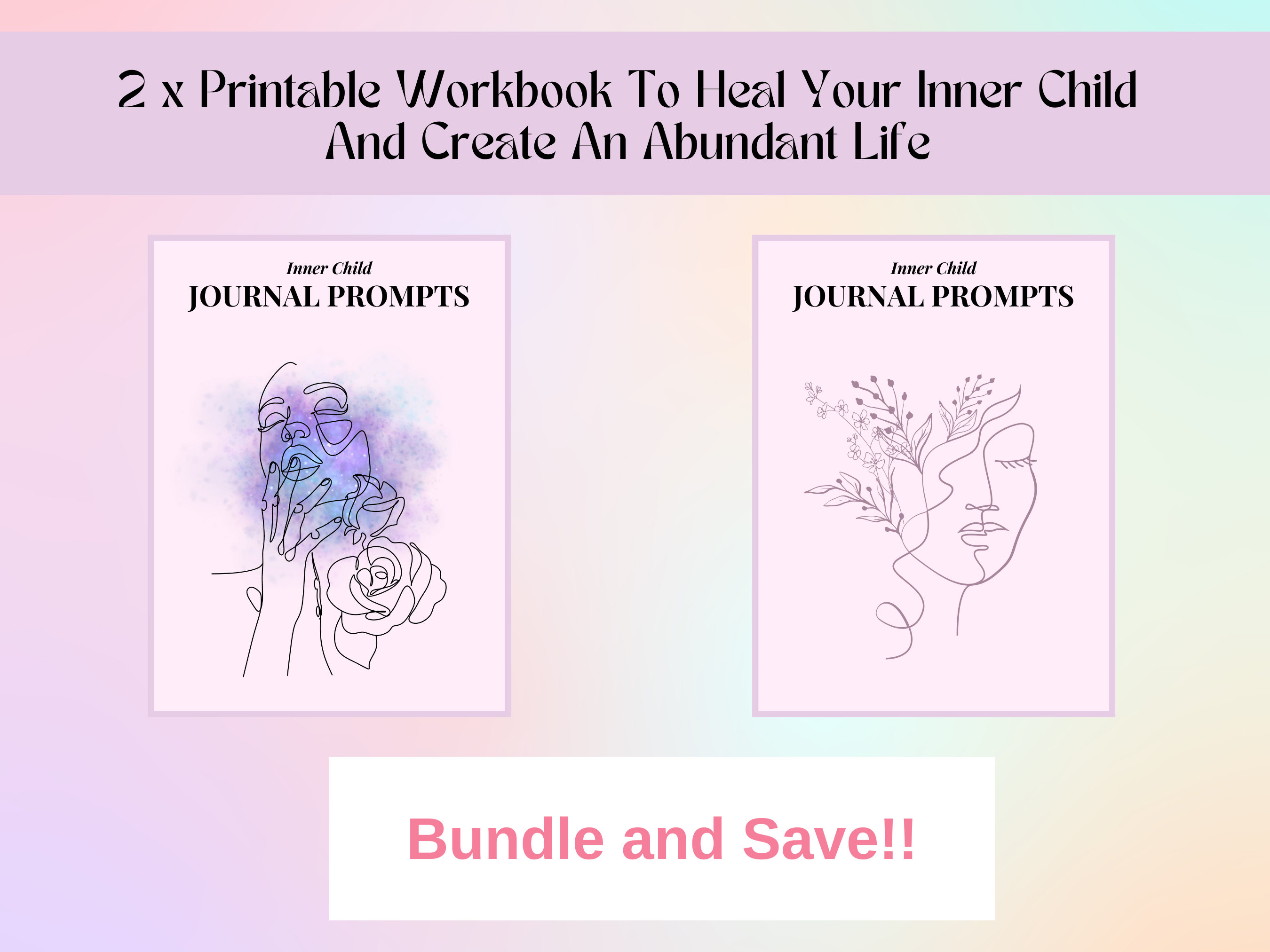 Inner Child Shadow Work Bundle, Journal Prompts, Printable Workbook ...