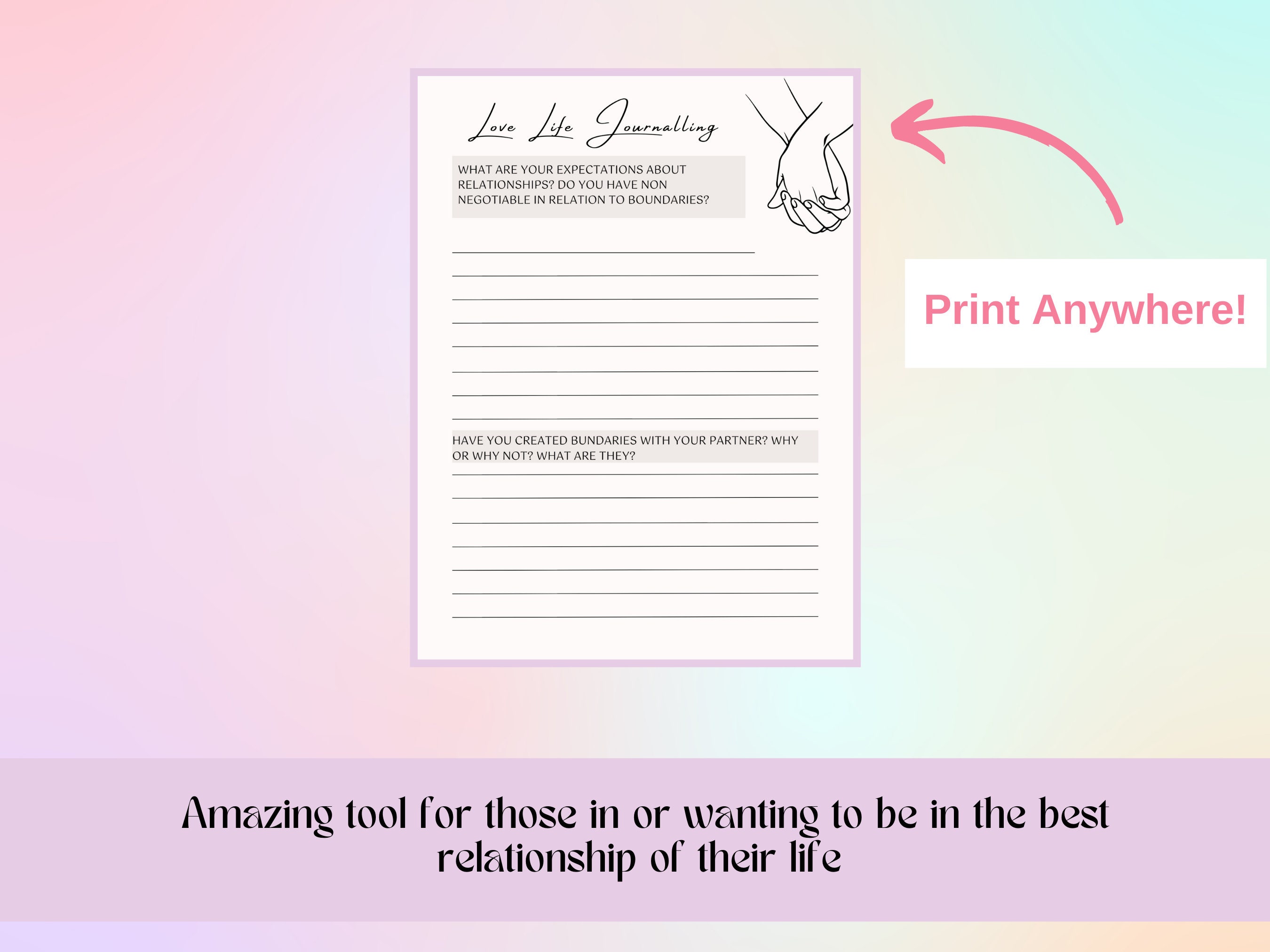 Love Life Shadow Work Bundle, Relationship Journal, Printable Journal ...