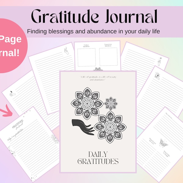 Gratitude Journal - Etsy